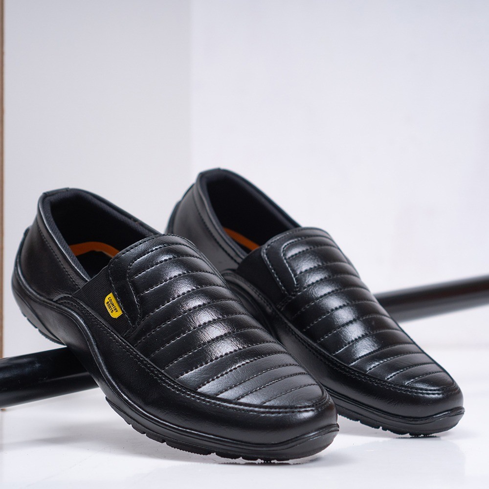 Jual Sepatu Formal Pantofel Pria Resmi Loafer Slop Hitam Casual Formal Kuliah Kondangan Kerja ...