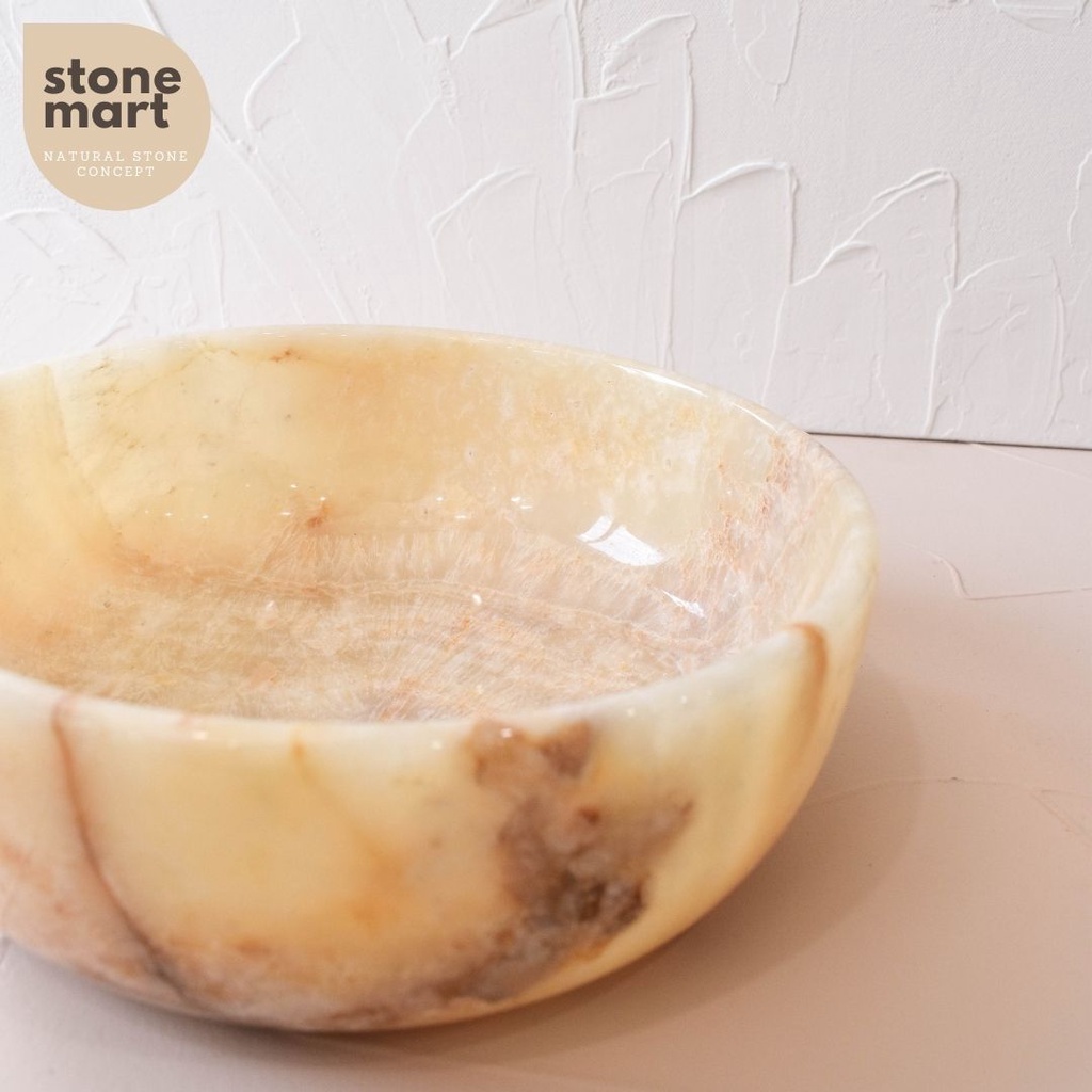 Jual MANGKUK BESAR MARMER ONIX / BATU ALAM | Shopee Indonesia