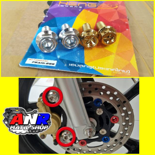 Jual Baut breket kaliper bottom Yamaha tabung bottom Standar heng original Thailand | Shopee ...