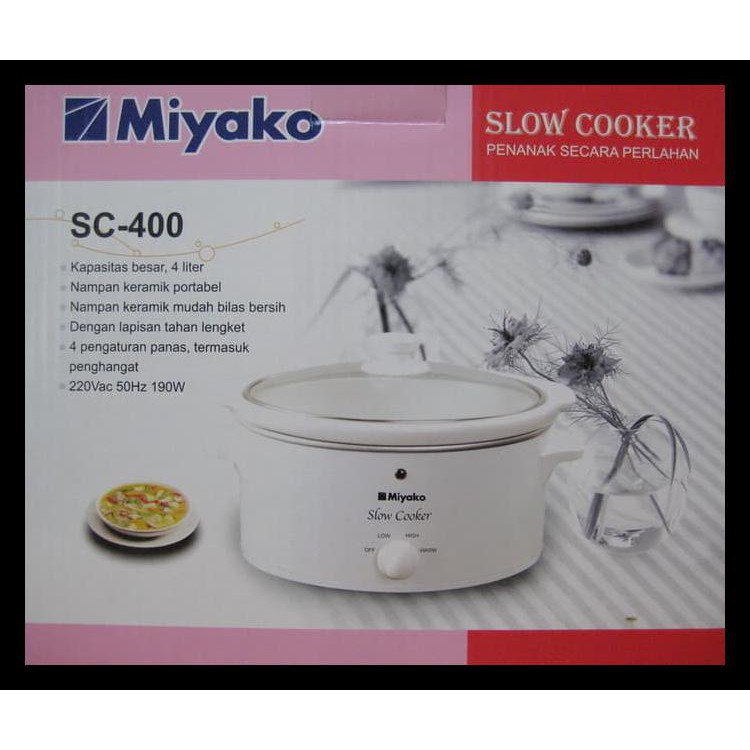Jual ORI Miyako Slow Cooker 4 Liter SC-400 | Shopee Indonesia