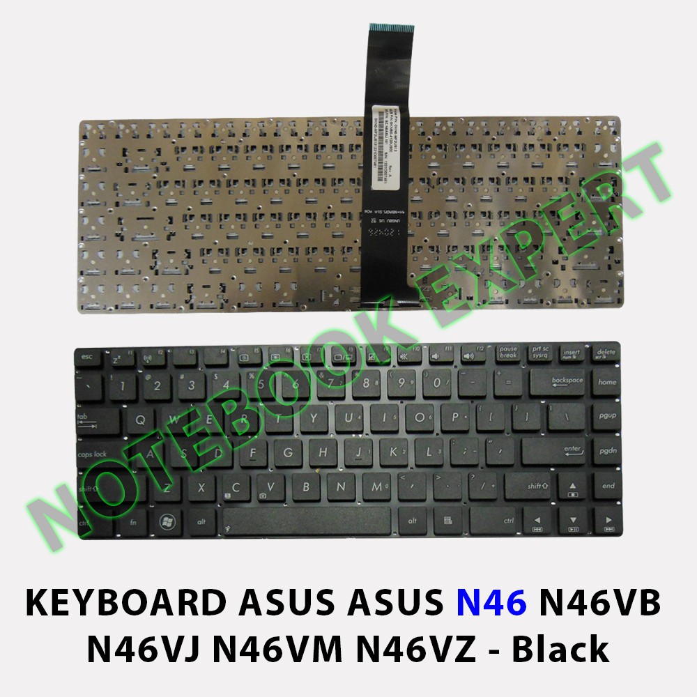 Jual KEYBOARD ASUS N46 N46VB N46VJ N46VM N46VZ - Black | Shopee Indonesia