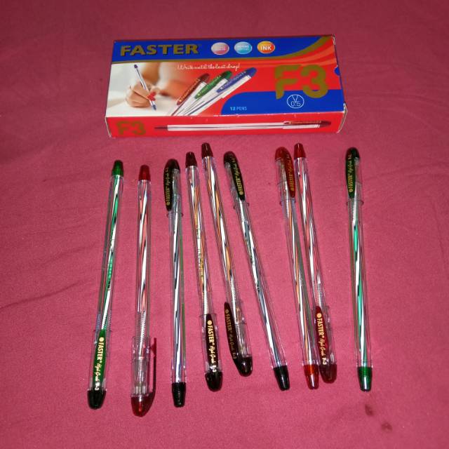 Jual Pulpen Faster F3 Bolpen Faster F3 | Shopee Indonesia