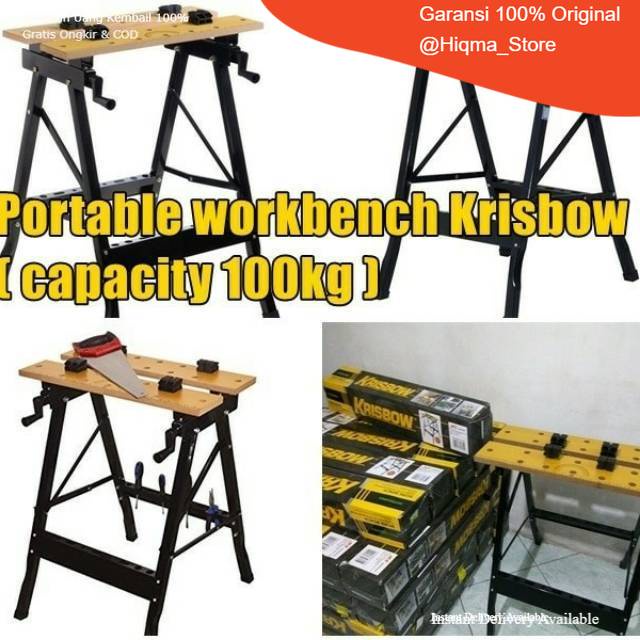 Jual Krisbow Work bench workbench meja kerja tukang kayu portabel ...