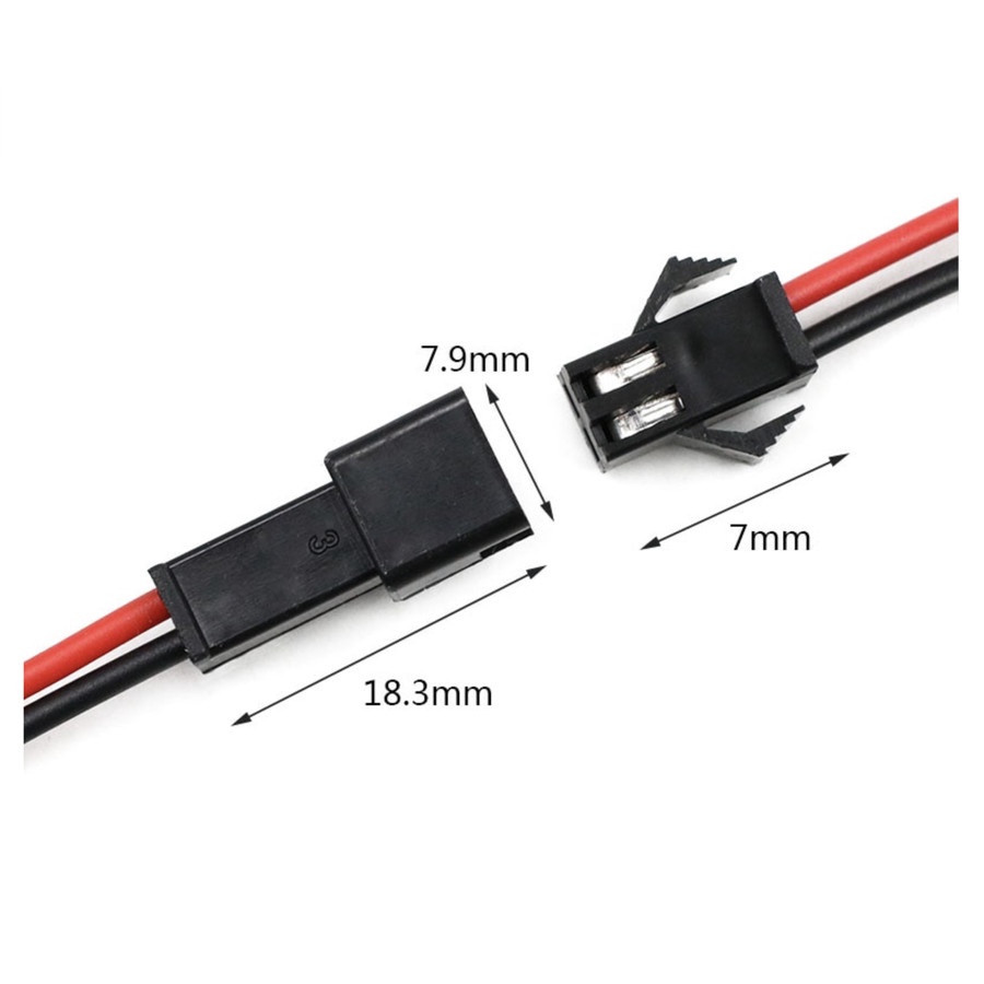 Jual Socket JST SM 2 p Pin Male female Plug dc Konektor 2p sambungan ...