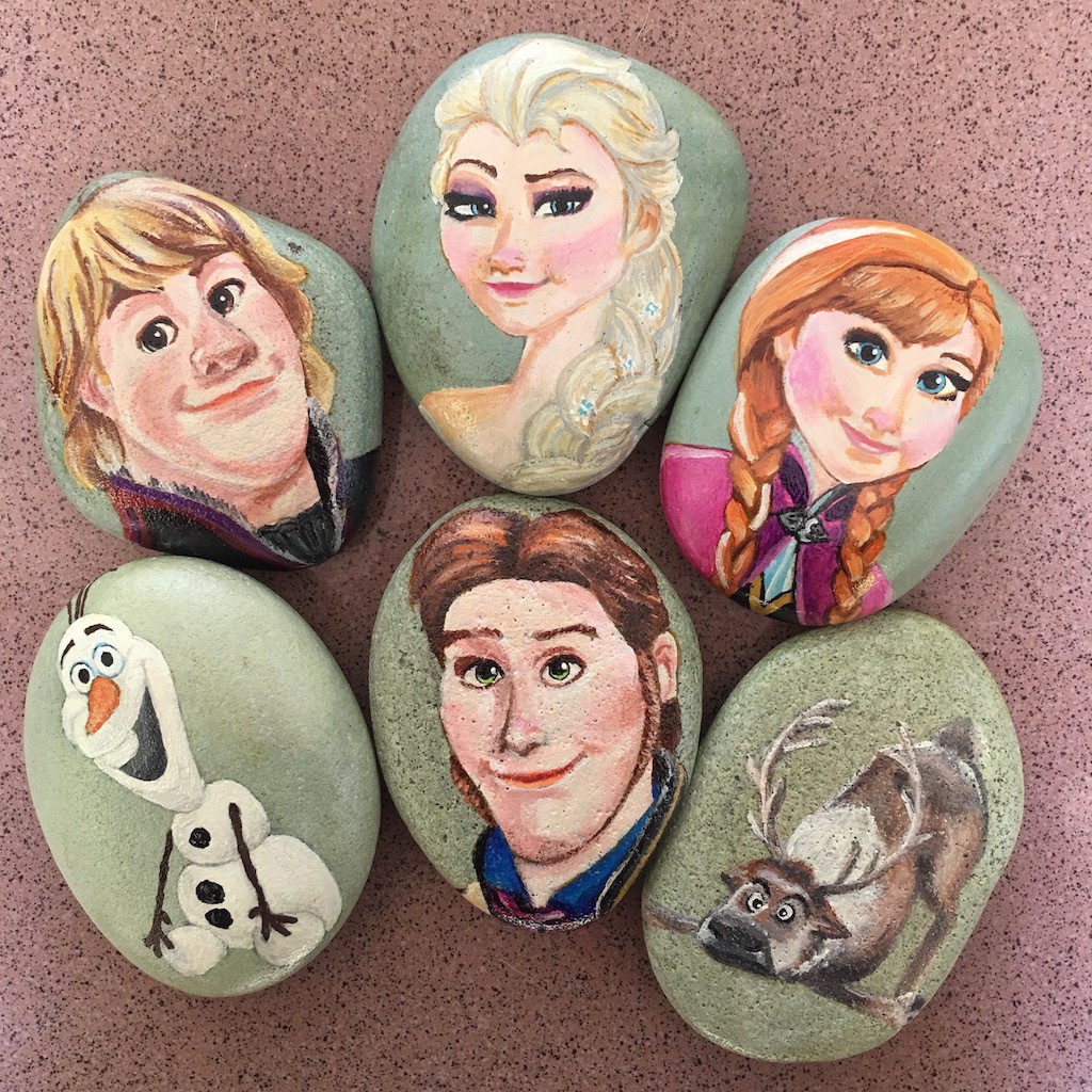Jual 1 Set Batu Lukis Disney (Frozen) | Shopee Indonesia