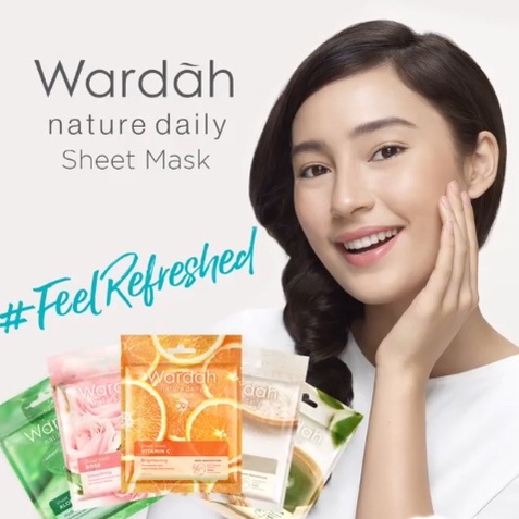 Jual Wardah Nature Daily Sheet Mask 20ml - 1 sachet | Shopee Indonesia