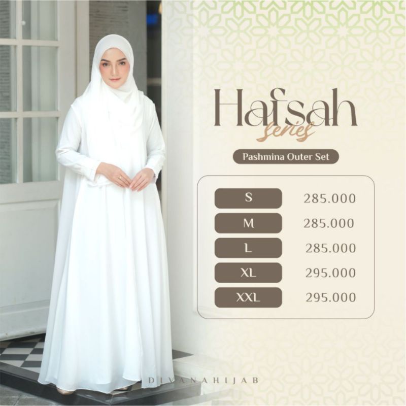 Jual Gamis Hafsha by Divana ( Set Pasmina + Outer ) | Shopee Indonesia
