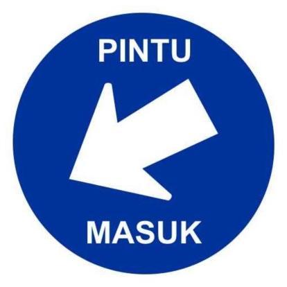 Jual Rambu Sign Pintu Masuk atau Keluar | Shopee Indonesia