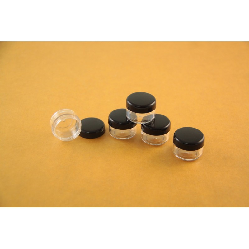 Jual TERMURAH POT KOSMETIK HITAM BENING 5 GRAM - TEMPAT CREAM / GEL ...