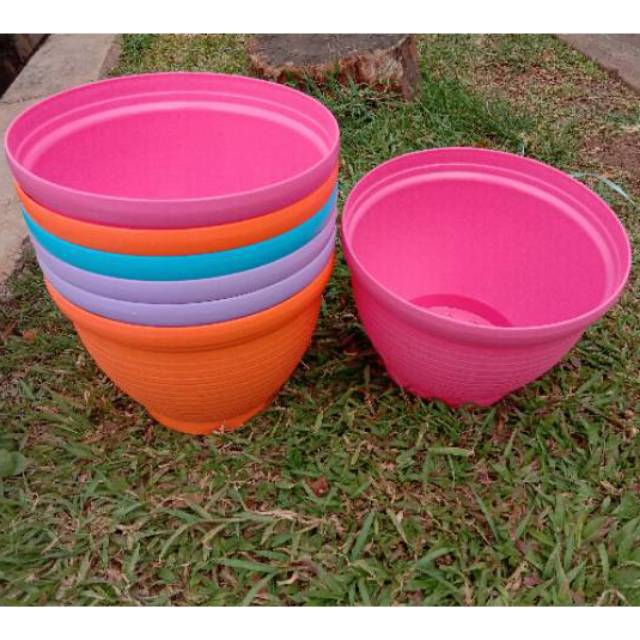 Jual pot bunga dan tanaman NKT lebah 24cm | Shopee Indonesia