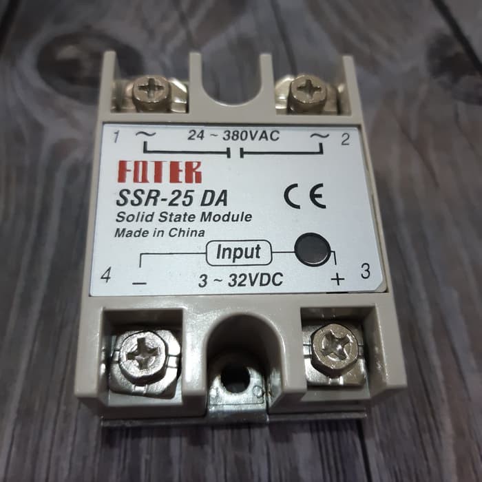 Jual SSR Solid State relay 25A Fotek SSR-25DA 25 Ampere 24-380V 220V AC | Shopee Indonesia