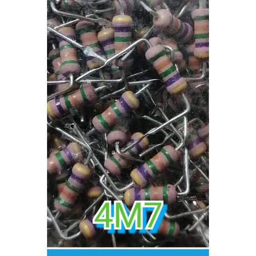Jual RESISTOR, 4M7, ..1 WAT, kaki bengkok | Shopee Indonesia