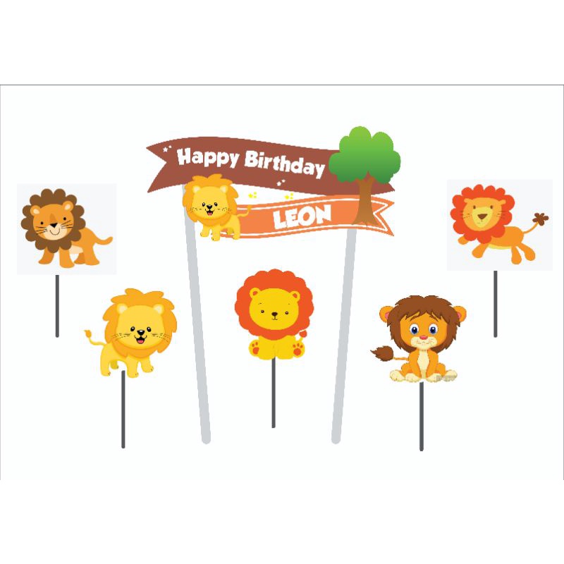 Jual Topper Lion / Singa CUSTOM NAMA | Shopee Indonesia