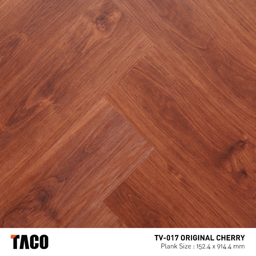 Jual TACO VYNIL 3 MM TV017 ORIGINAL CHERRY / LANTAI KAYU TACO VINYL ...