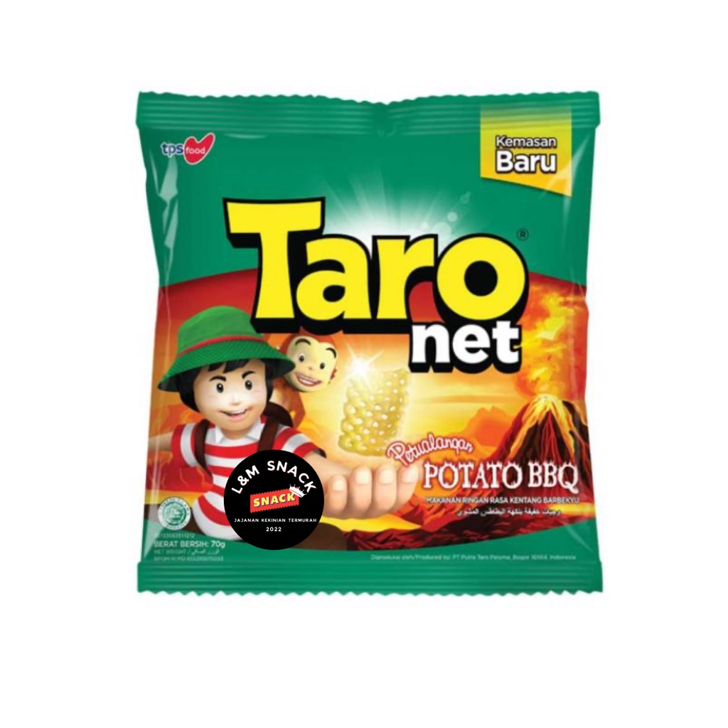 Jual Chiki Taro Net Potato BBQ Ecer 1000 1 Renceng isi 10 pcs @9gr/Ecer ...