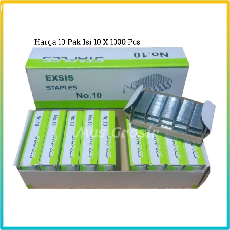 Jual Isi Klip Staples No 10 Refill Stapler Ori Isi 10 x 1000 Pcs ...
