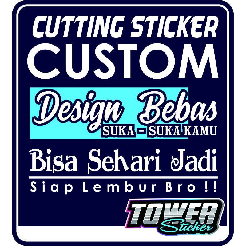 Jual Cutting sticker custom bikin sticker nama logo komunitas motor ...