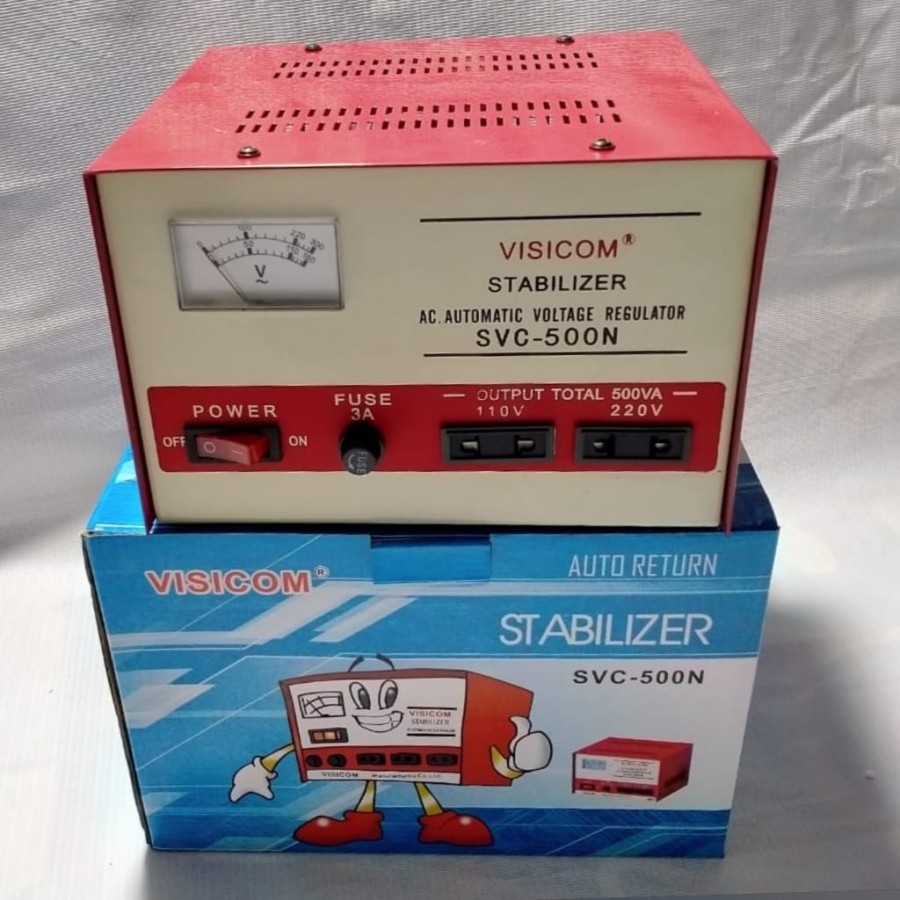 Jual STABILIZER VISICOM SVC-500 WAT STABILIZER LISTRIK | Shopee Indonesia