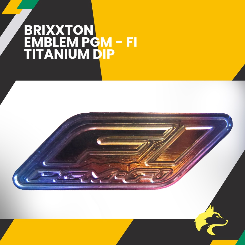 Jual LOGO HONDA PGM - FI TITANIUM EMBLEM HONDA PGM - FI TITANIUM ...