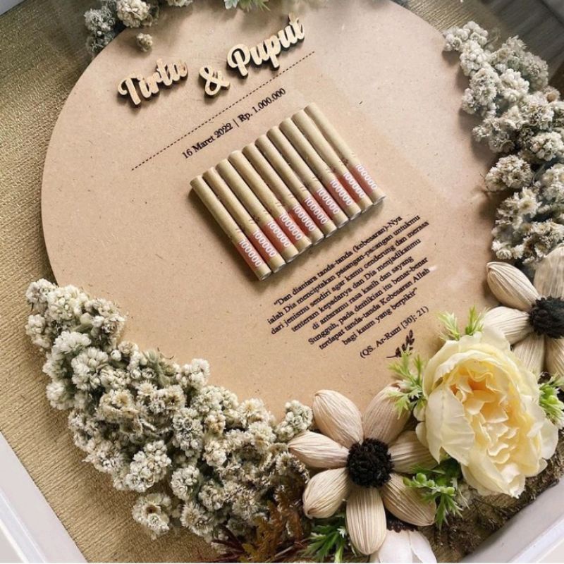 Jual Hiasan Mahar Bulat Rustic | Scrapbook | Bahan Triplek ( Bisa ... Jual Hiasan Mahar Bulat Rustic | Scrapbook | Bahan Triplek ( Bisa ...