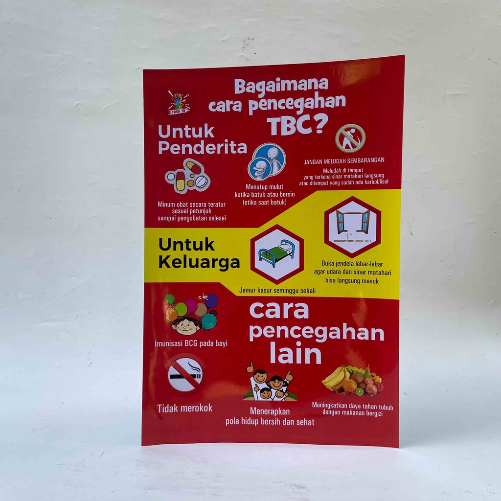 Jual Poster TBC, Tuberculosis, Poster cara pencegahan TB, Poster kesehatan | Shopee Indonesia