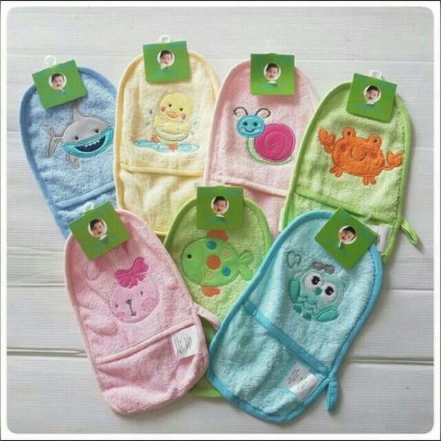 Jual Waslap Bayi Catell Love / Baby Wash Mitt / Washlap Bayi SNI ...