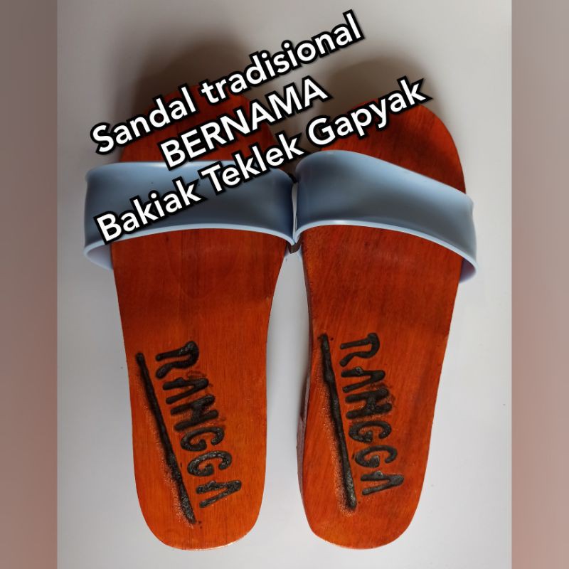 Jual Sandal kayu tradisional Gapyak Bakiak Teklek Terompah Klompen ...