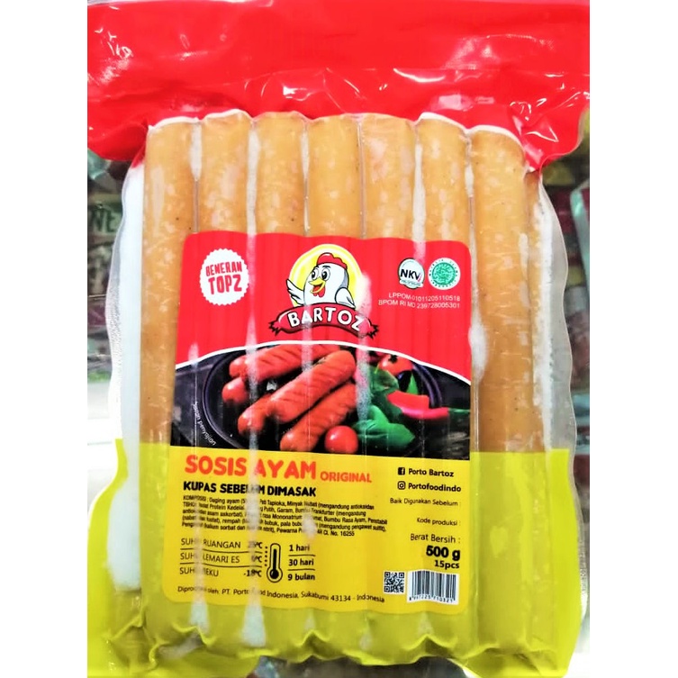 Jual Bartoz Sosis Ayam Long 500gr | Shopee Indonesia