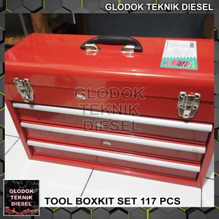 Jual WIPRO 1/4" & 1/2" Tool Box Kit Set TS 117 PCS METRIC LENGKAP ...