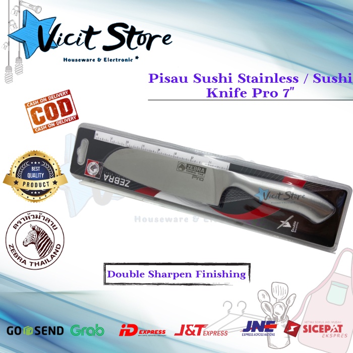 Jual Zebra Stainless Sushi Knife Pro II 7" ZEB-100249 | Shopee Indonesia