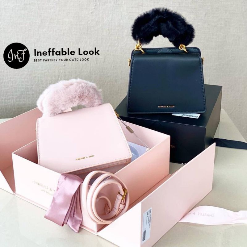 Jual TAS CK WANITA GIFT SET BOX TAS WANITA CK RIBBON TOP HANDLE GIFT ...