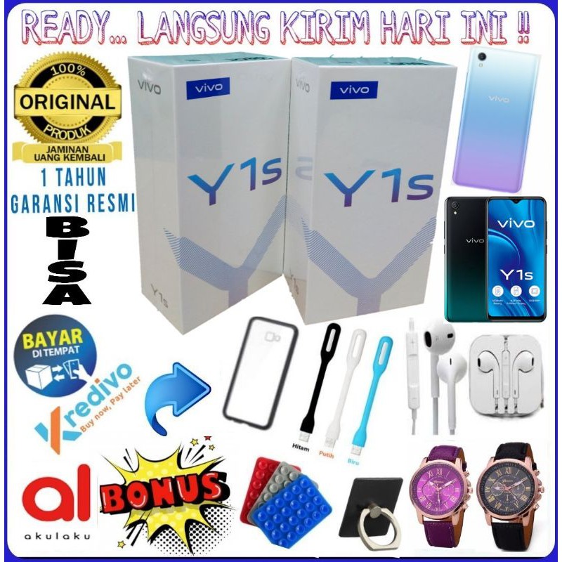 Jual Vivo Y1S Ram 2/32 Big Battery,Garansi Resmi Bisa Cicilan Akulaku ...