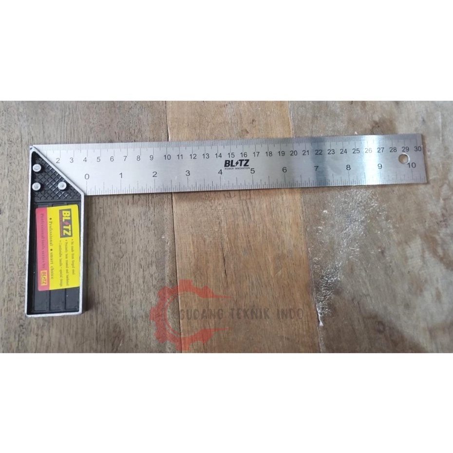 Jual SIKU ALAT UKUR TUKANG STAINLESS 12" BLITZ / SIKU TUKANG 12 INCH ...