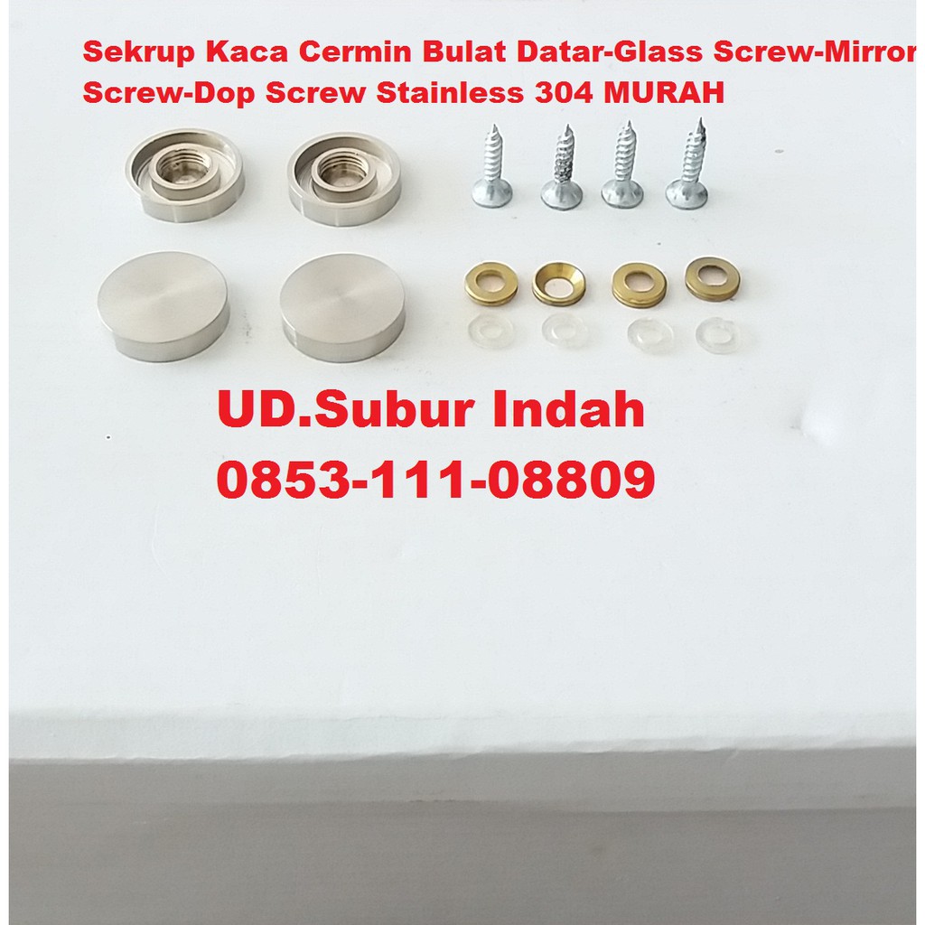 Jual Sekrup Kaca Cermin Bulat Datar-Glass Screw-Mirror Screw-Dop Screw ...