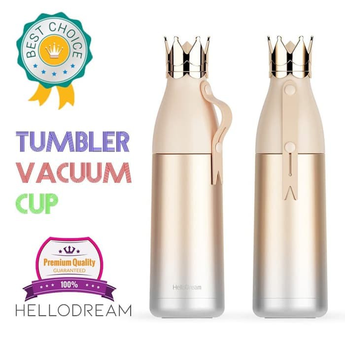 Jual HELLODREAM - TUMBLER THERMOS STAINLESS VACUUM CUP- CROWN SERIES ...