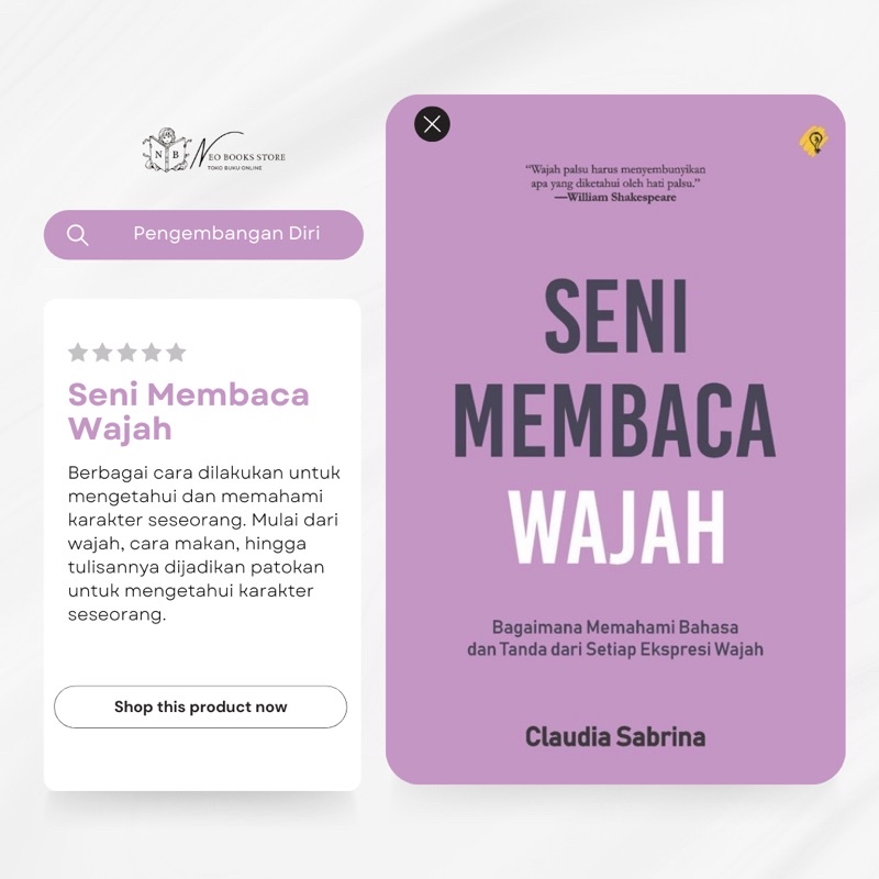 Jual BUKU SELF IMPROVEMENT: SENI MEMBACA WAJAH | Shopee Indonesia Jual BUKU SELF IMPROVEMENT: SENI MEMBACA WAJAH | Shopee Indonesia