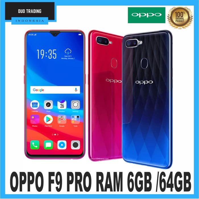 Jual OPPO F9 PRO RAM 6GB /64GB GARANSI OPPO INDONESIA 100% 1 TAHUN ...