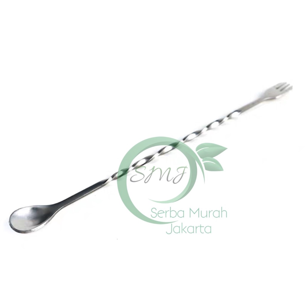 Jual SMJ - Sendok Bar Sendok Panjang Long Bar Spoon Cocktail Pengaduk ...
