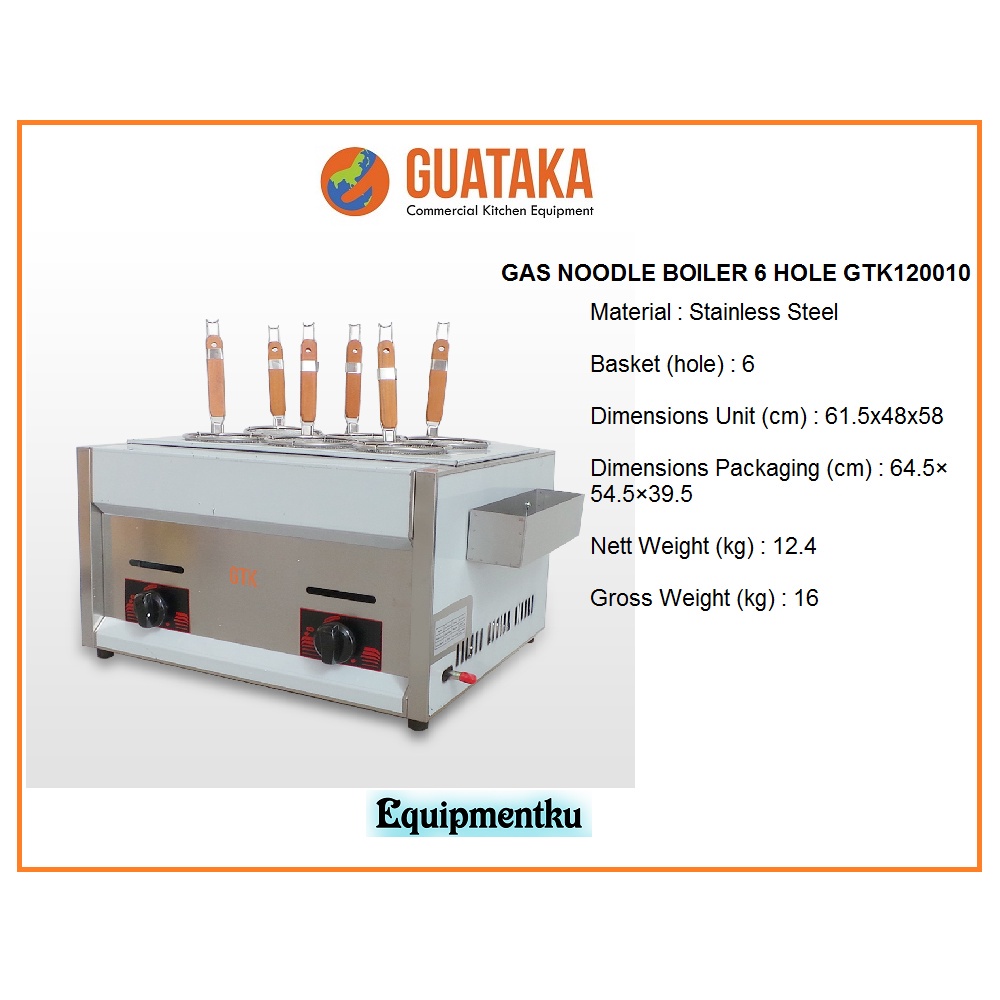 Jual GAS NOODLE BOILER 6 HOLE GUATAKA GTK120010 | Shopee Indonesia