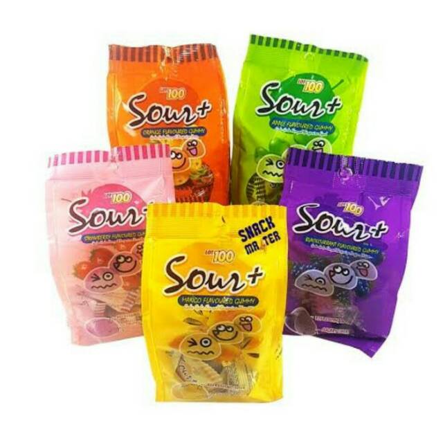 Jual Lot 100 Assorted Sour Candy / Permen Jelly Aneka Rasa Buah Asam ...