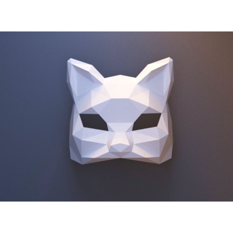 Jual Low Poly mask koshki Fox Papercraft | Shopee Indonesia