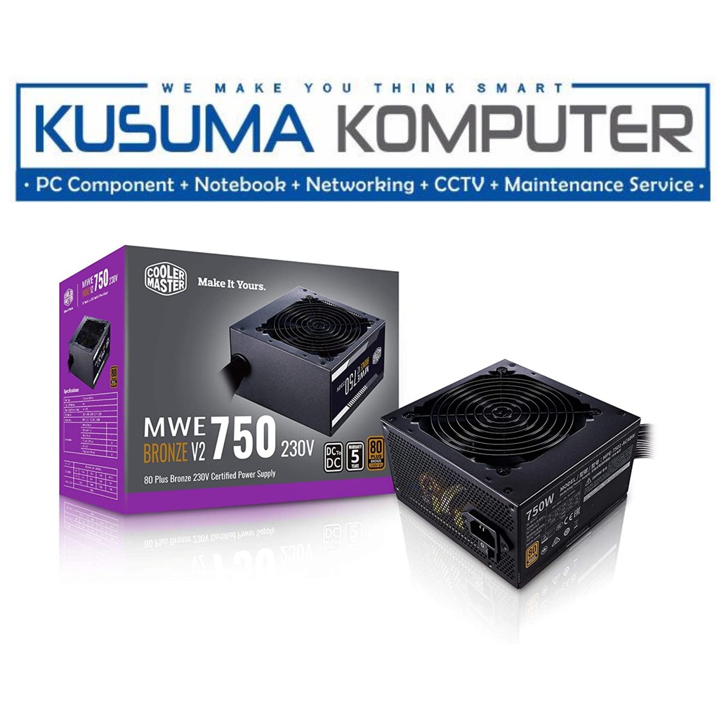 Jual Cooler Master MWE Bronze 750 V2 750W 80+ Bronze | Shopee Indonesia