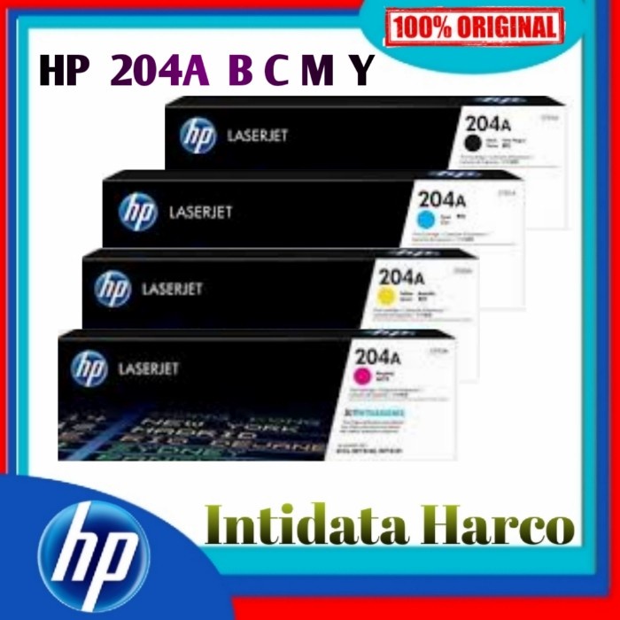 Jual CARTRIDGE TONER HP CF 510 A ( 204A ) BLACK CYAN MAGENTA YELLOW 204 ...