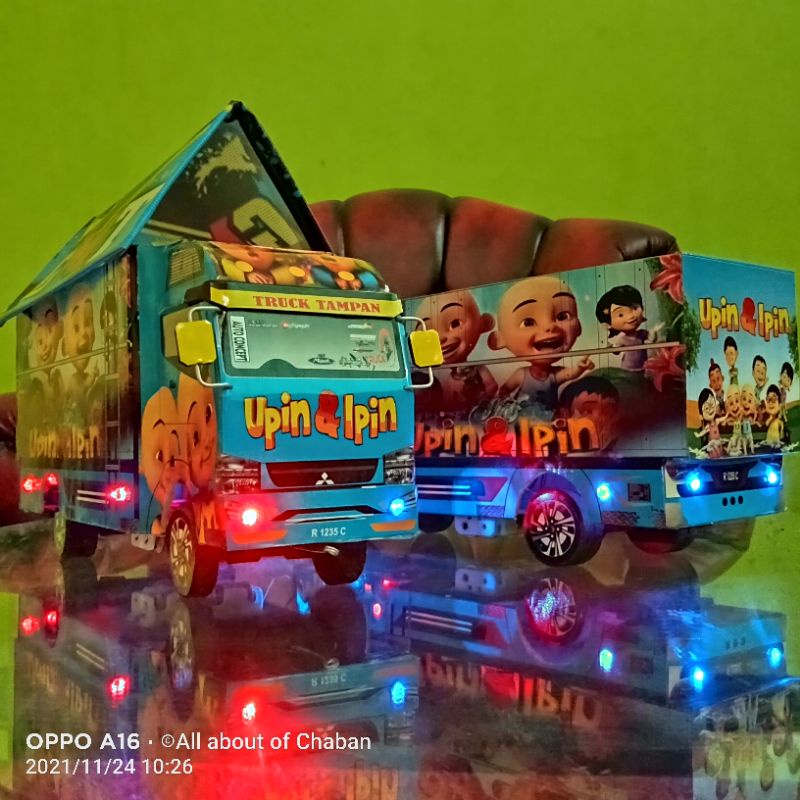 Jual Miniatur Truk Oleng Motif Kartun Trek Oleng Mobil Oleng Panjang 30 ...