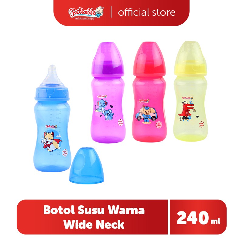 Jual Reliable Botol Susu Wide Neck Anti Kolik 280 ml 8 oz | Shopee ...