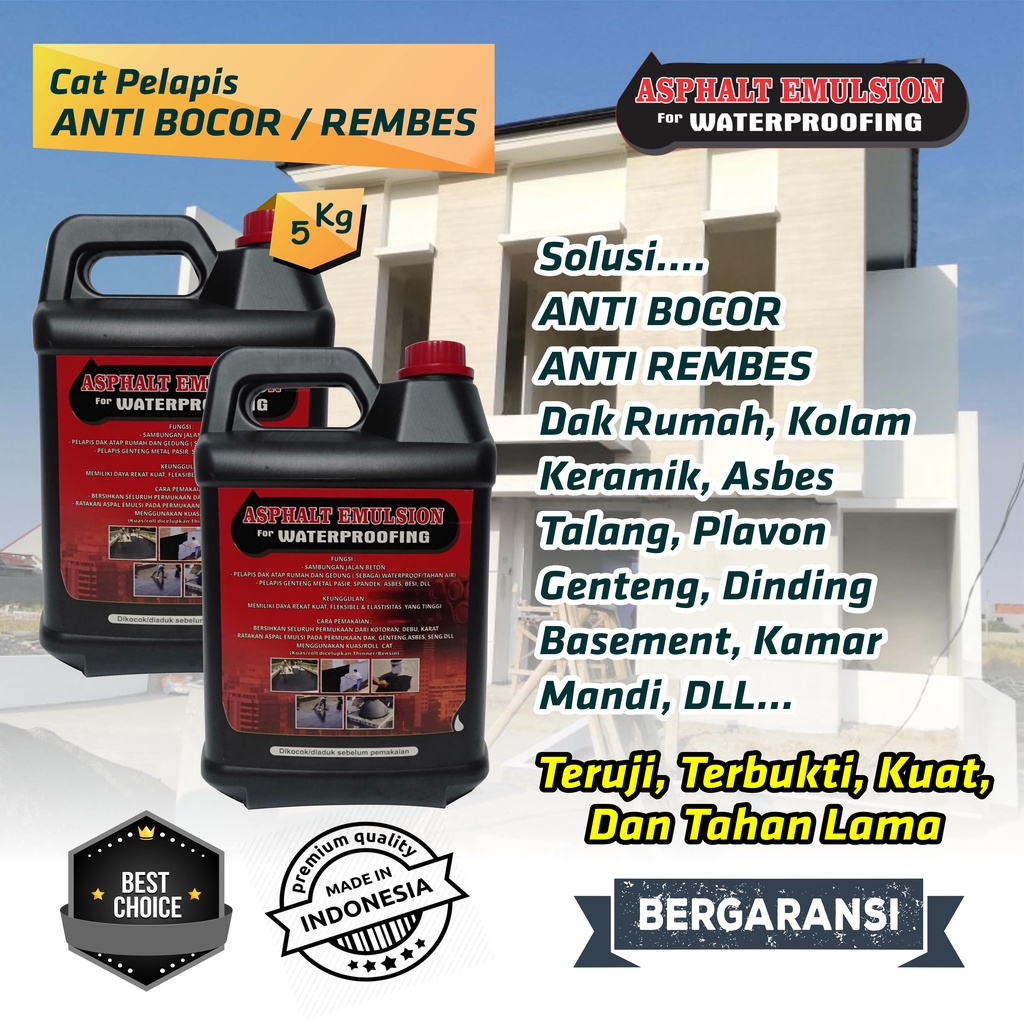 Jual Cat Pelapis Anti Bocor Aspal Cair Anti Bocor Asphalt Emulsion for ...
