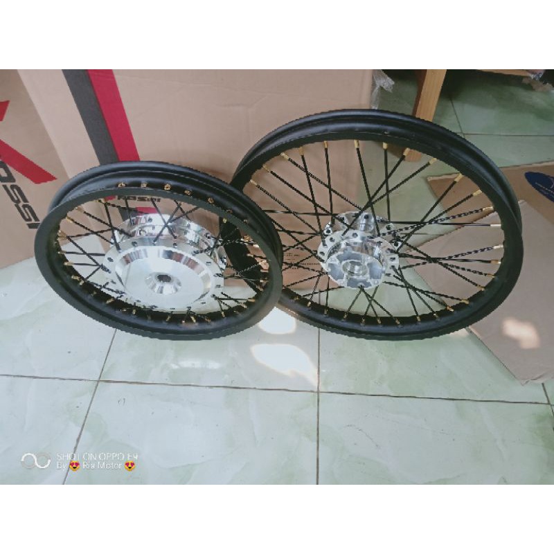 Jual velg jari jari cross trail beat street/x ride ring 14/17 siap pasang | Shopee Indonesia
