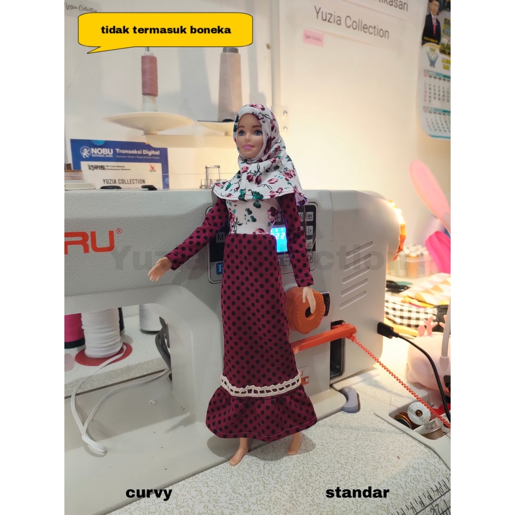Jual Yuzia66 - Kalila (TIDAK TERMASUK BONEKA) Baju boneka muslim ...