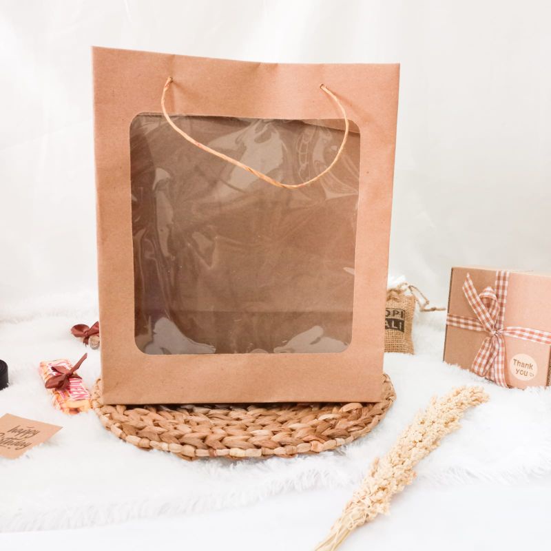 Jual Paper Bag Mika Transparan dan polos | Shopee Indonesia