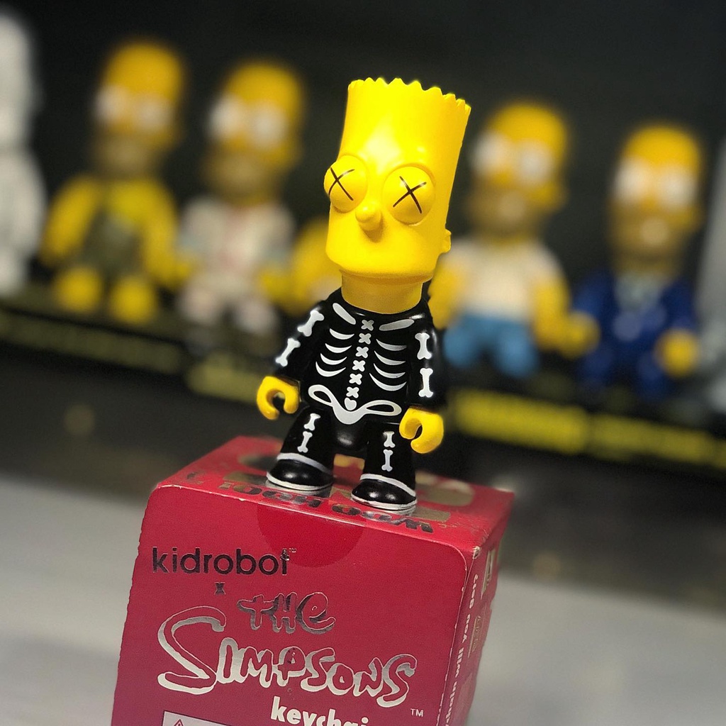 Jual THE SIMPSONS QEE FIGURE Bart Simpsons black skeleton Suit Figure ...